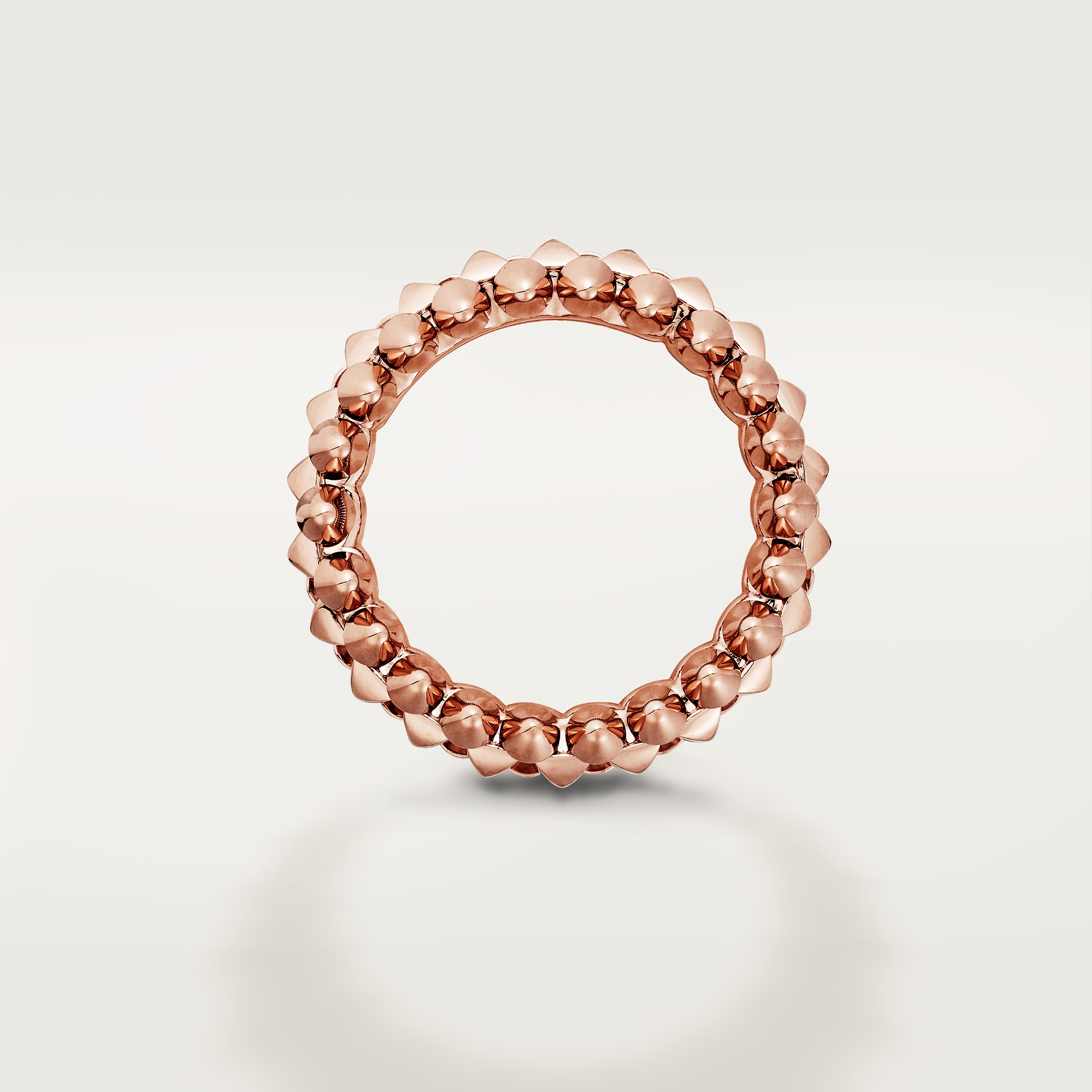 CRB4229800 - Clash de Cartier ring Small Model - Rose gold - Cartier ...